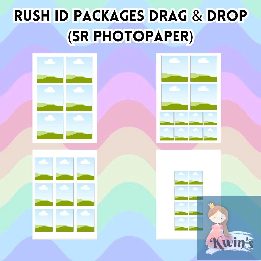 Canva Photo Sizes Templates Drag and Drop Editable Frames - Etsy