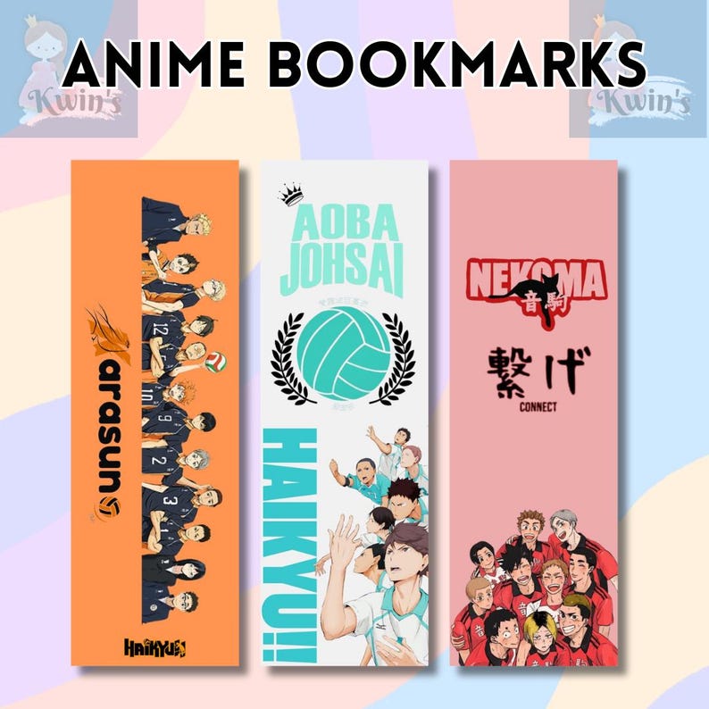 31 Anime Bookmarks Templates Canva Editable or PNG Ready to Print ...