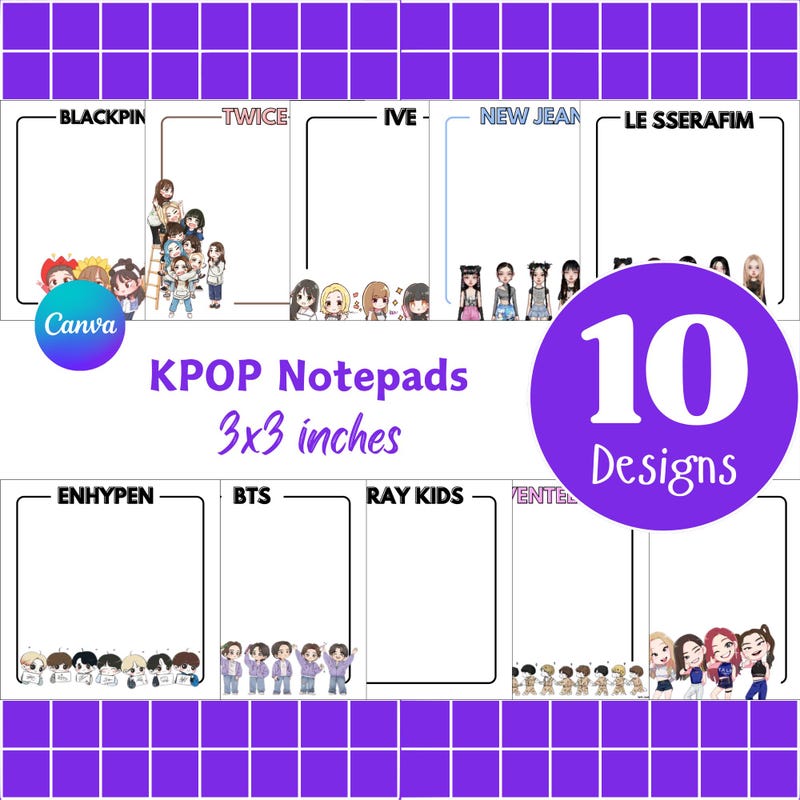 Korean Sticky Note - Etsy