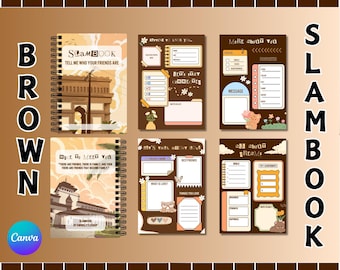 Labubu Slam Book Slambook Cute Template Canva Editable Printable - Etsy