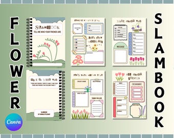 Labubu Slam Book Slambook Cute Template Canva Editable Printable - Etsy
