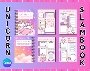 Labubu Slam Book Slambook Cute Template Canva Editable Printable - Etsy