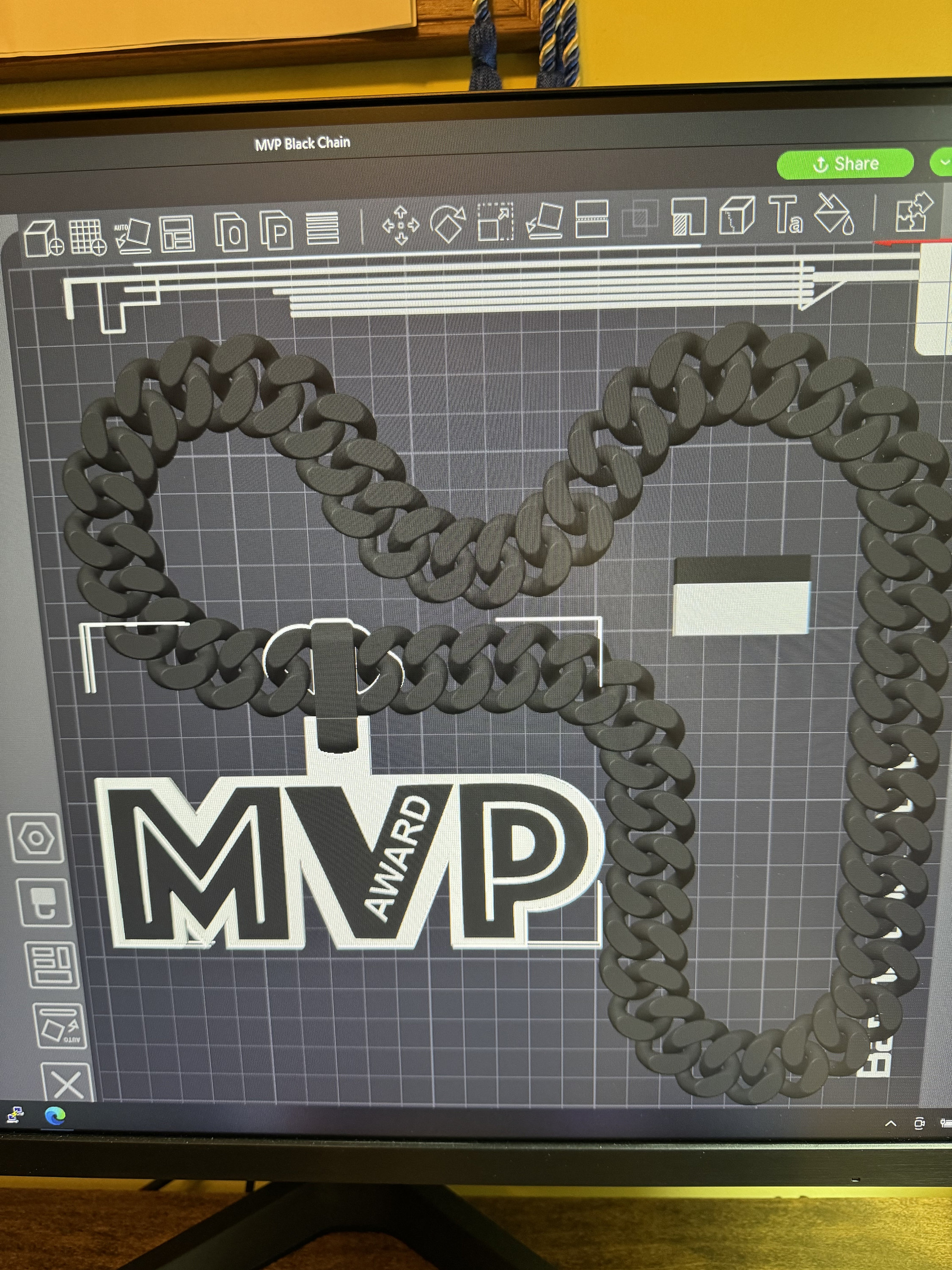 MVP Athletics 3D Printed Sports Chain - Etsy