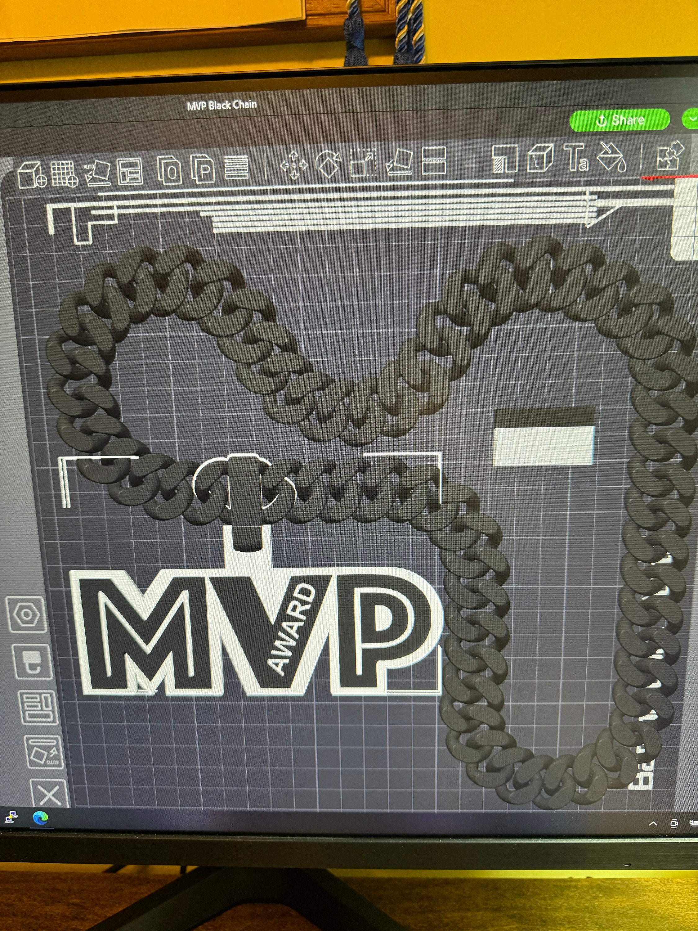 MVP Award 3D Printed Sports Chain - Etsy