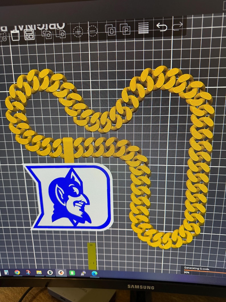 Blue Devils 3D Printed Sports Chain V2 - Etsy