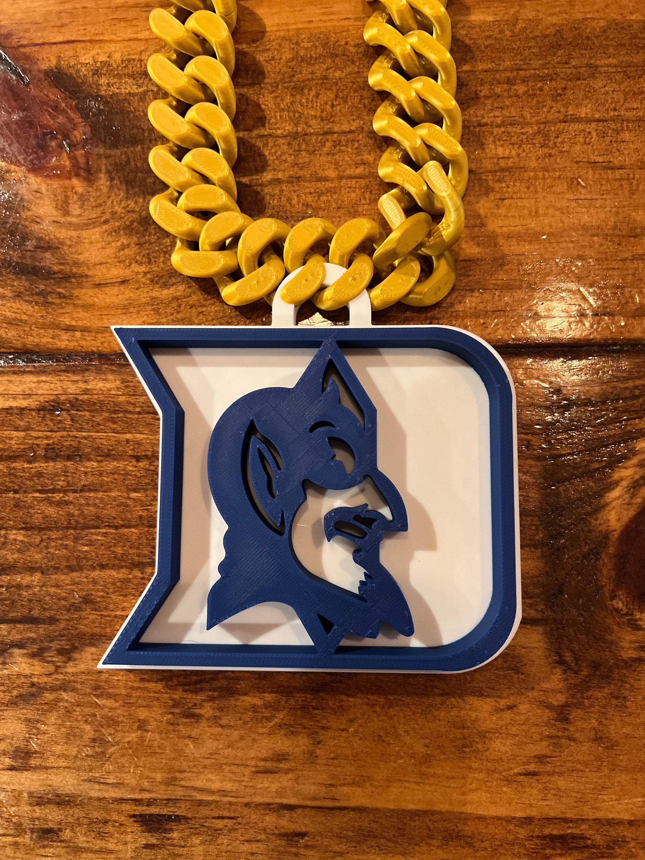 Blue Devils 3D Printed Sports Chain - Etsy