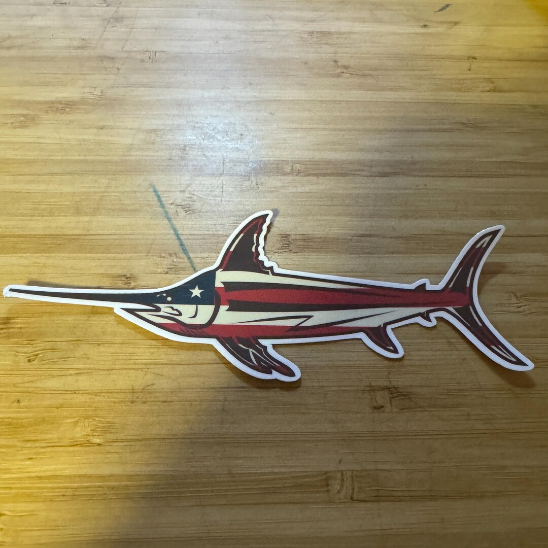 USA American Flag Swordfish Sticker - 5 Inches - Buy 2 Get 1 FREE - Etsy