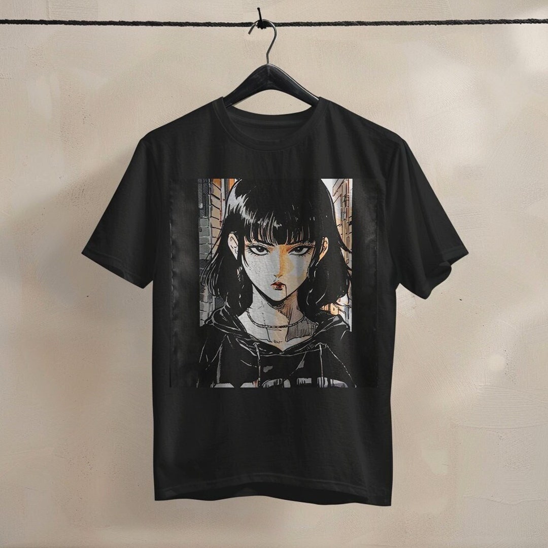 Pastel Goth Anime Girl 90's Style Unisex Garment-dyed T-shirt - Etsy
