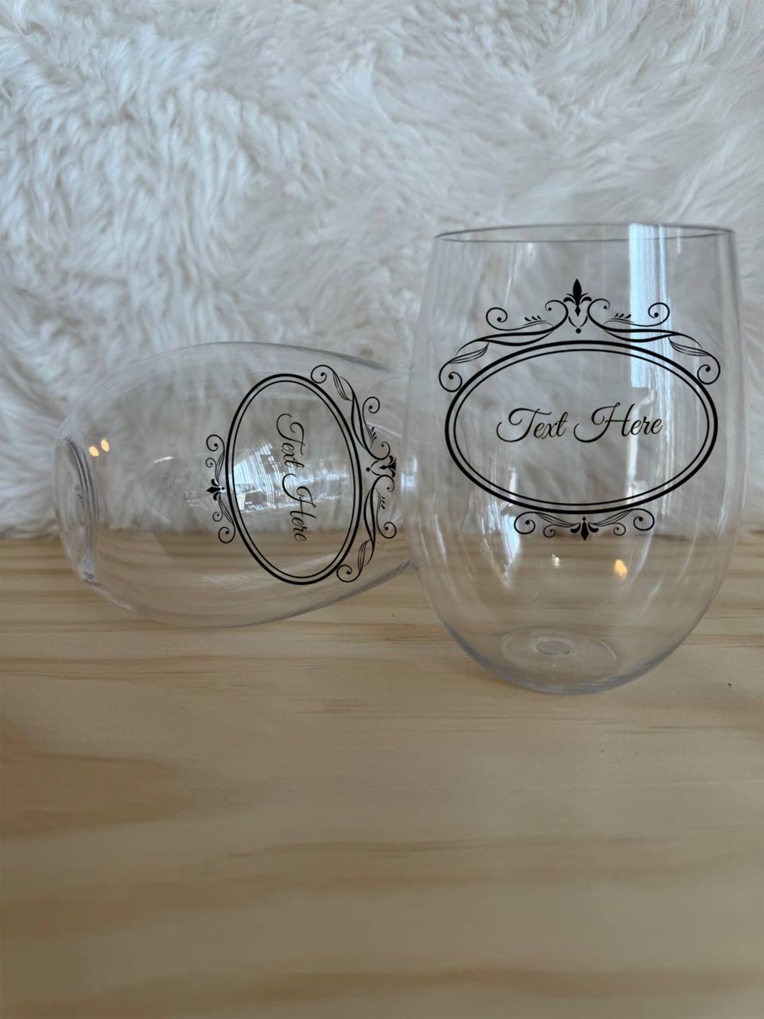 Personalized 10 Oz Cups Crystal Clear, Reusable, Eco-friendly Add Some ...