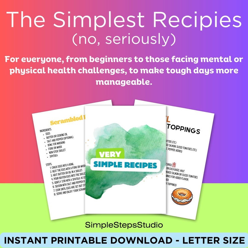 Easy Step-by-step Recipe Guide: Inclusive Cooking for ADHD, Autism ...