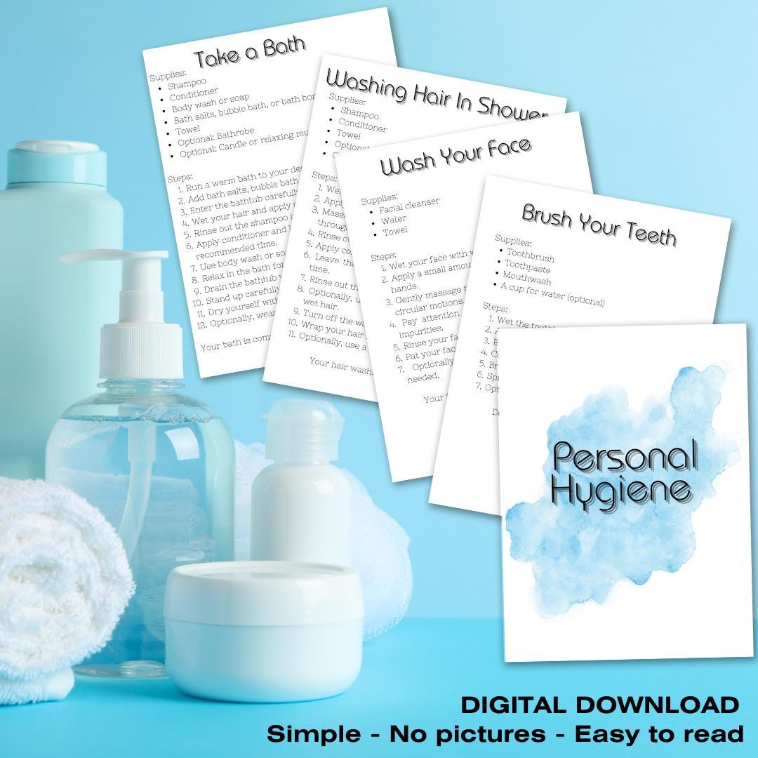 Simple Personal Hygiene Checklist for Kids, Adults With ADHD, Autism ...