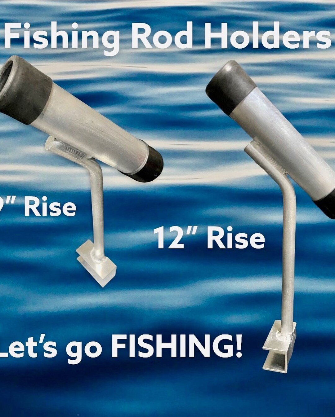 9” Left Angle Fishing Rod Holder - Etsy