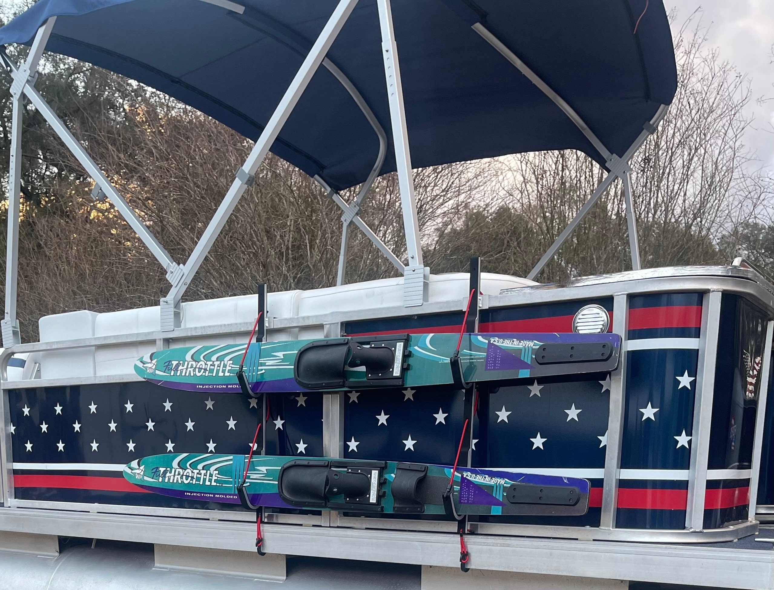 Pontoon Boat Wide Water Ski Solution With Storage Rack - Etsy