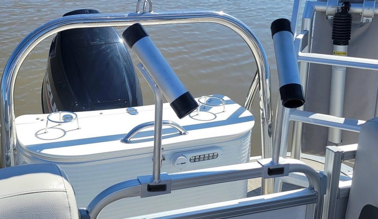 9” Pair Pontoon Boat Fishing Rod Holders - Etsy
