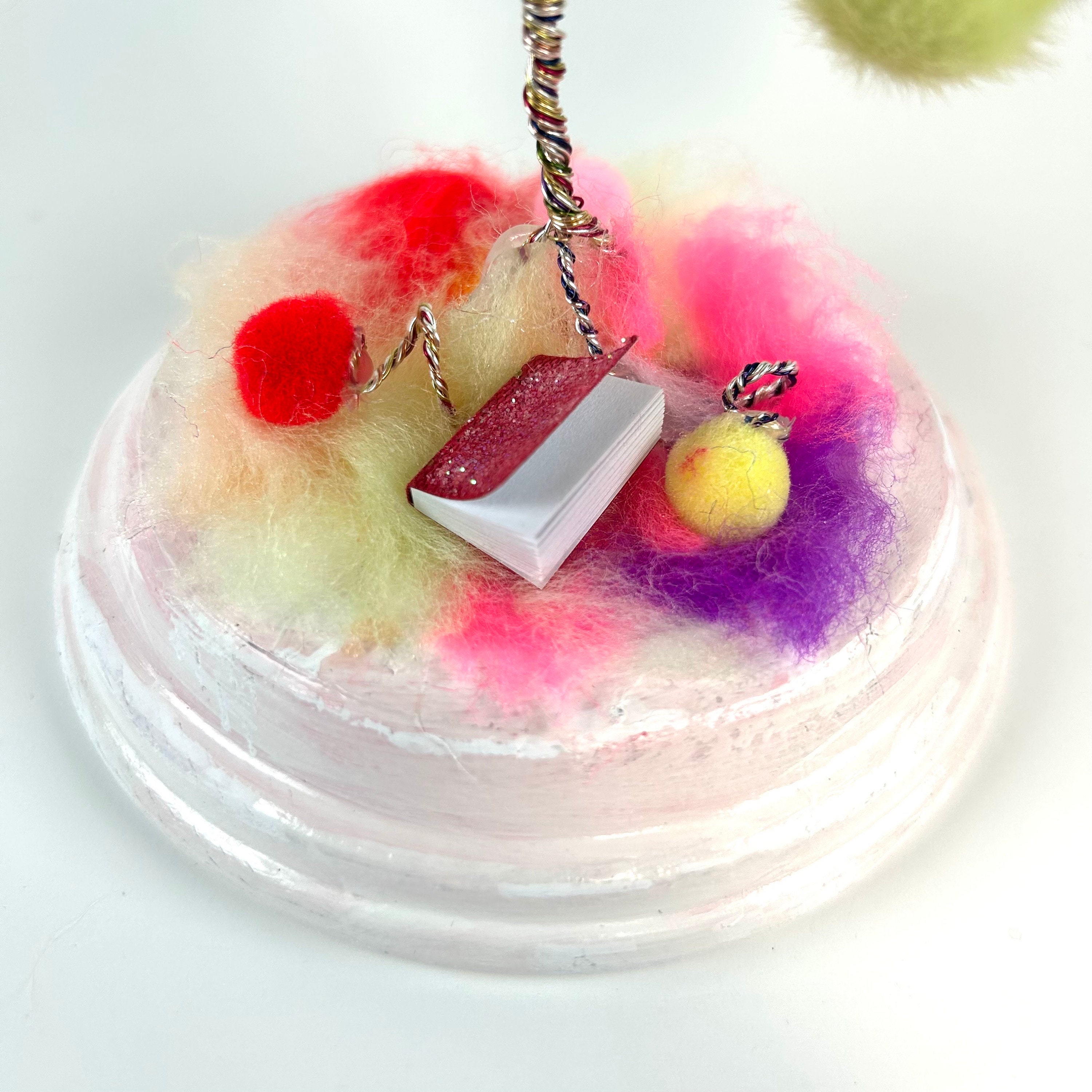 Beaded Wire Tree Small Pom Pom Tree - Etsy