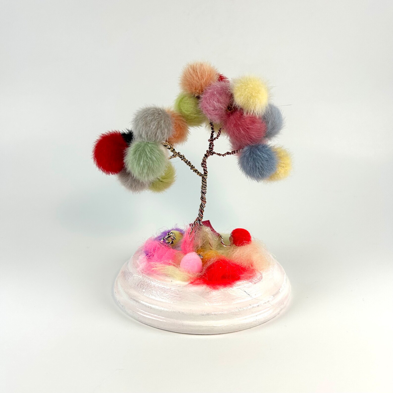 Beaded Wire Tree Small Pom Pom Tree - Etsy