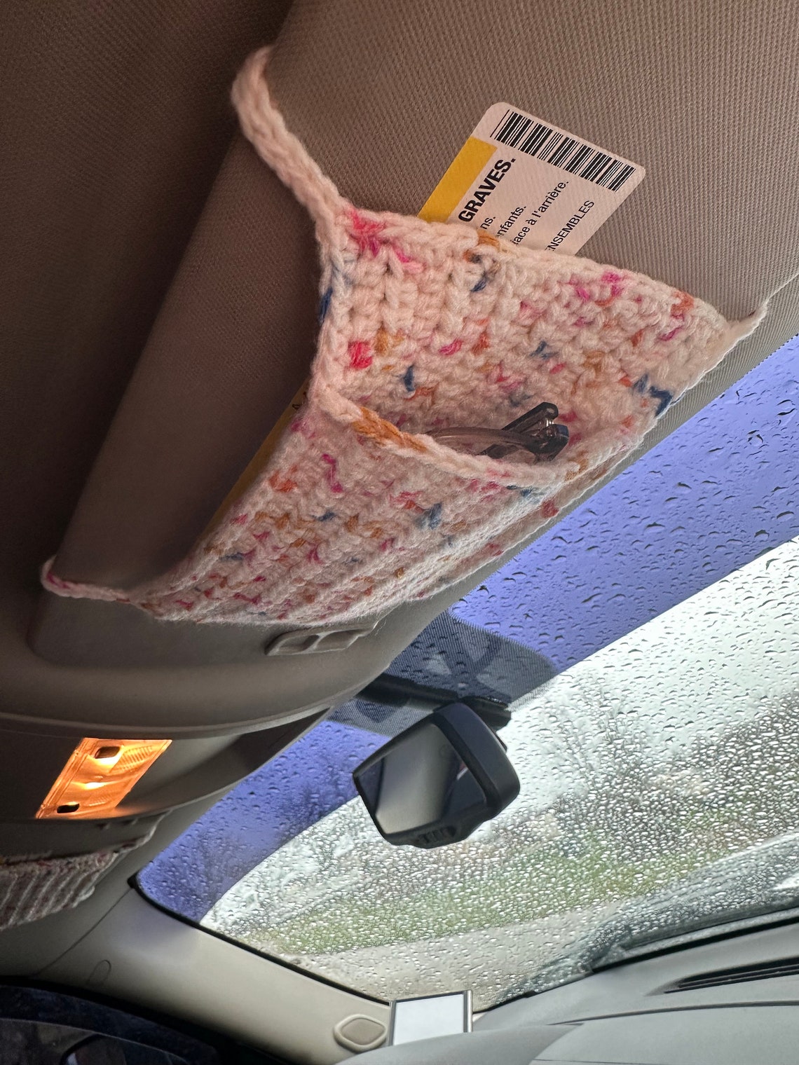 Crochet Custom Order Car Visor Sunglasses Holder 2 Pack- Sunglasses ...