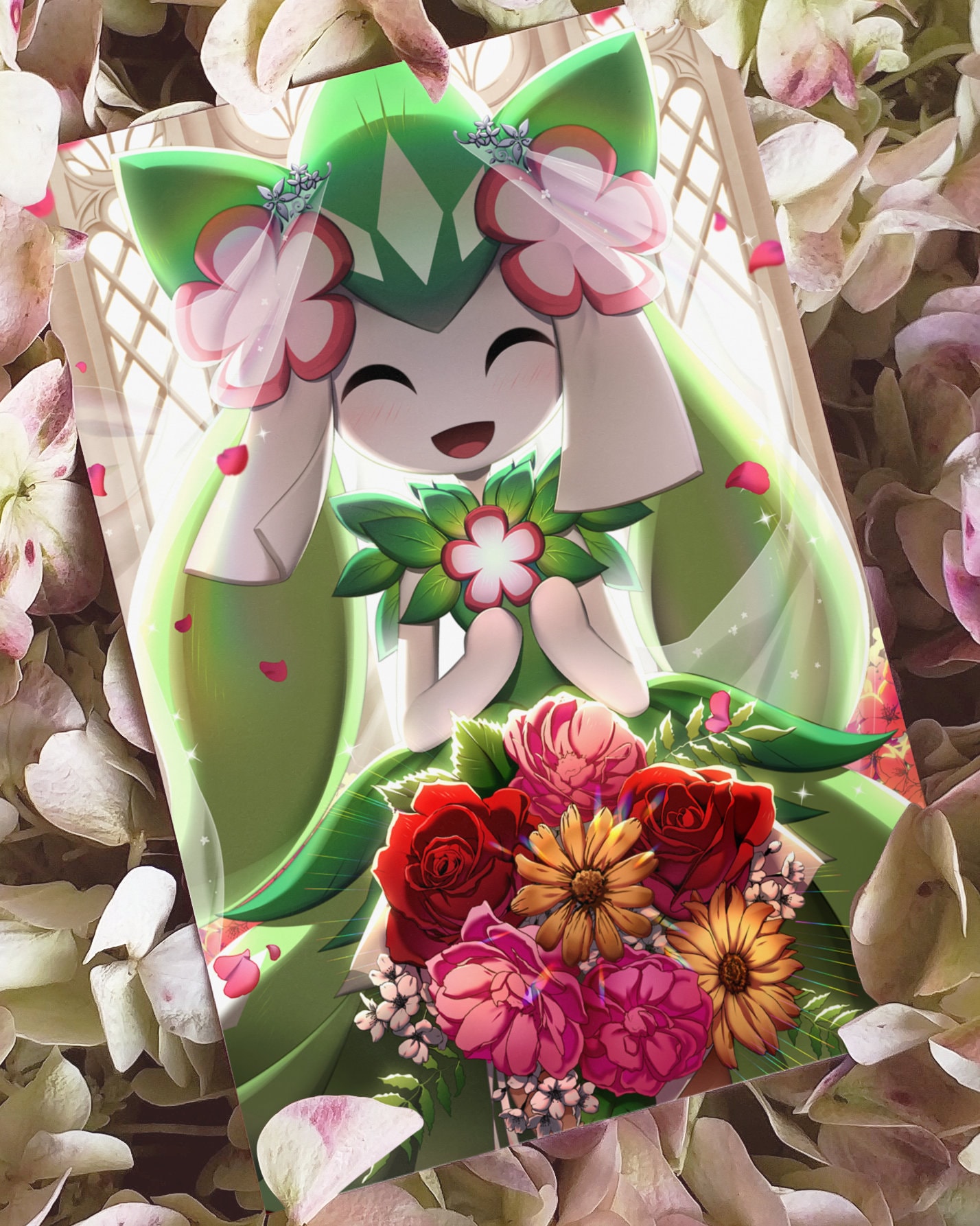 Bridal Petallia Poster Palworld Art Print - Etsy