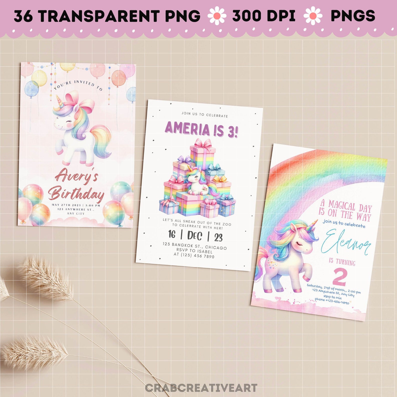 Rainbow Unicorn Clipart, Cute Unicorn PNG, Unicorn Birthday Party Clip ...
