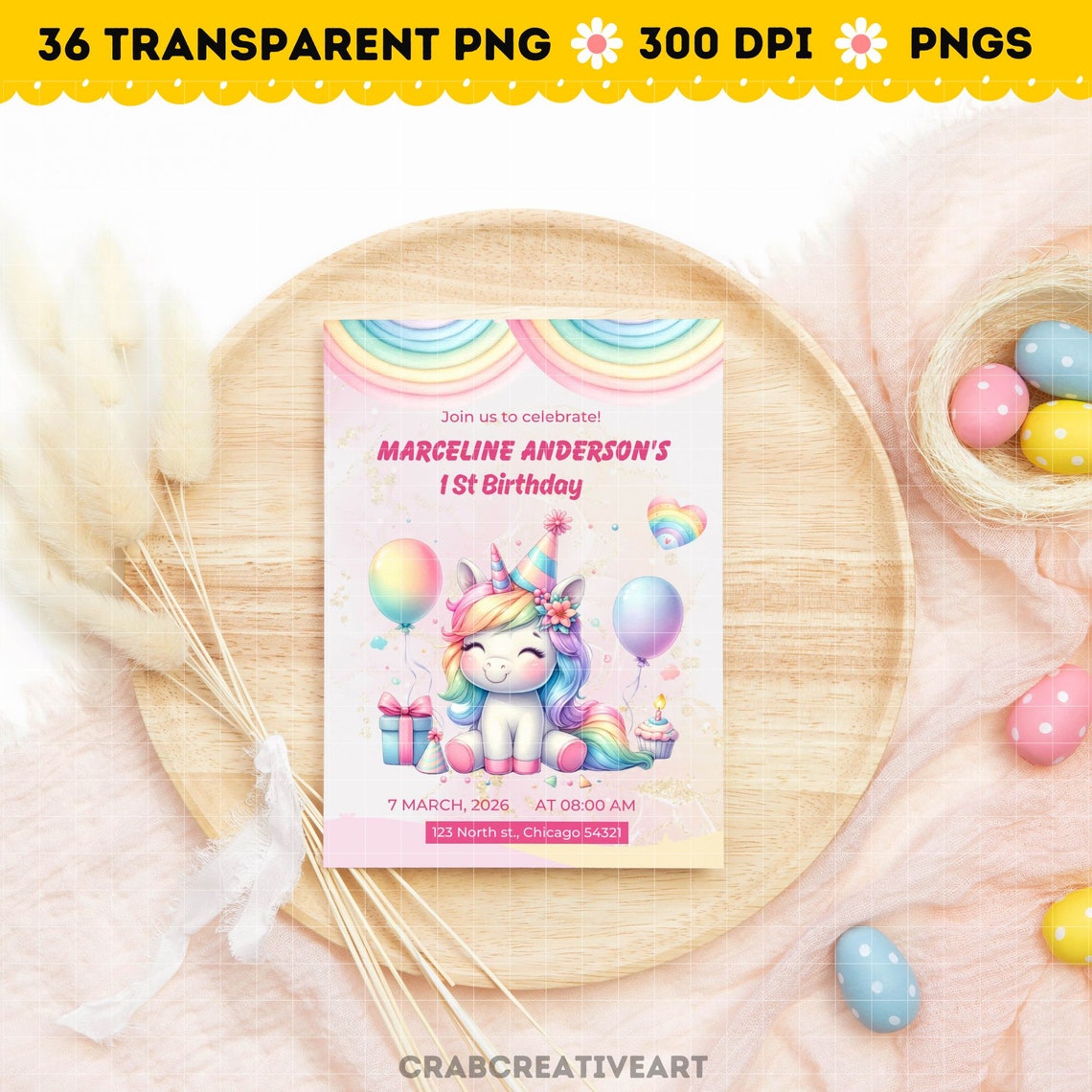 Rainbow Unicorn Clipart, Unicorn PNG, Magic Unicorn PNG, Baby Shower ...