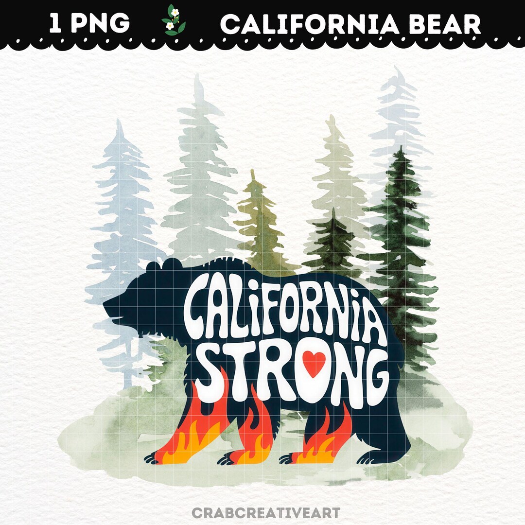 California Grizzly Bear PNG, California State Bear PNG File, Bear ...