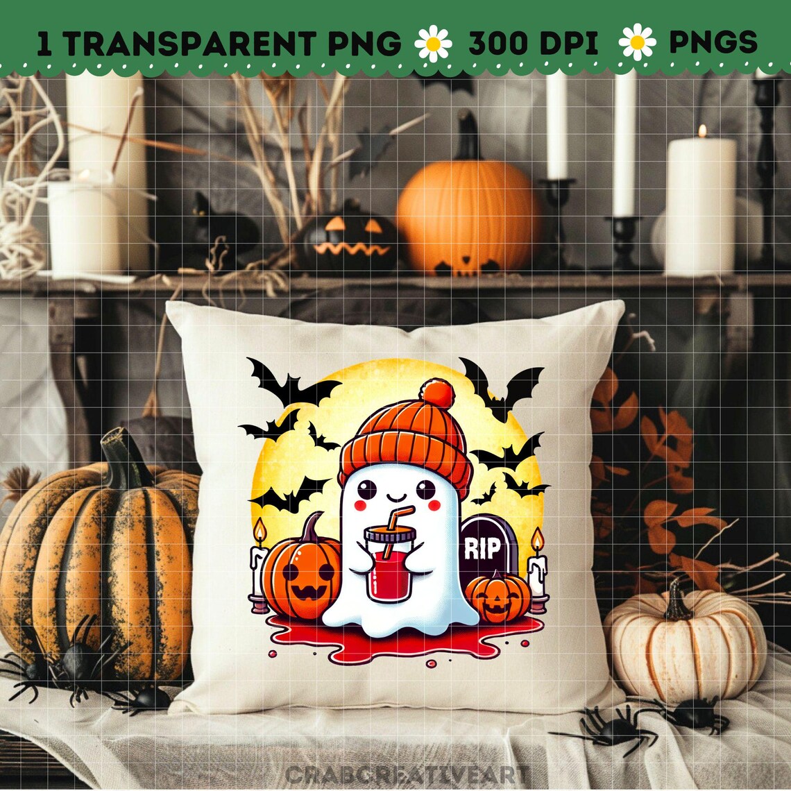 Cute Ghost Blood Sip PNG - Cute Ghost PNG - Halloween Clipart ...
