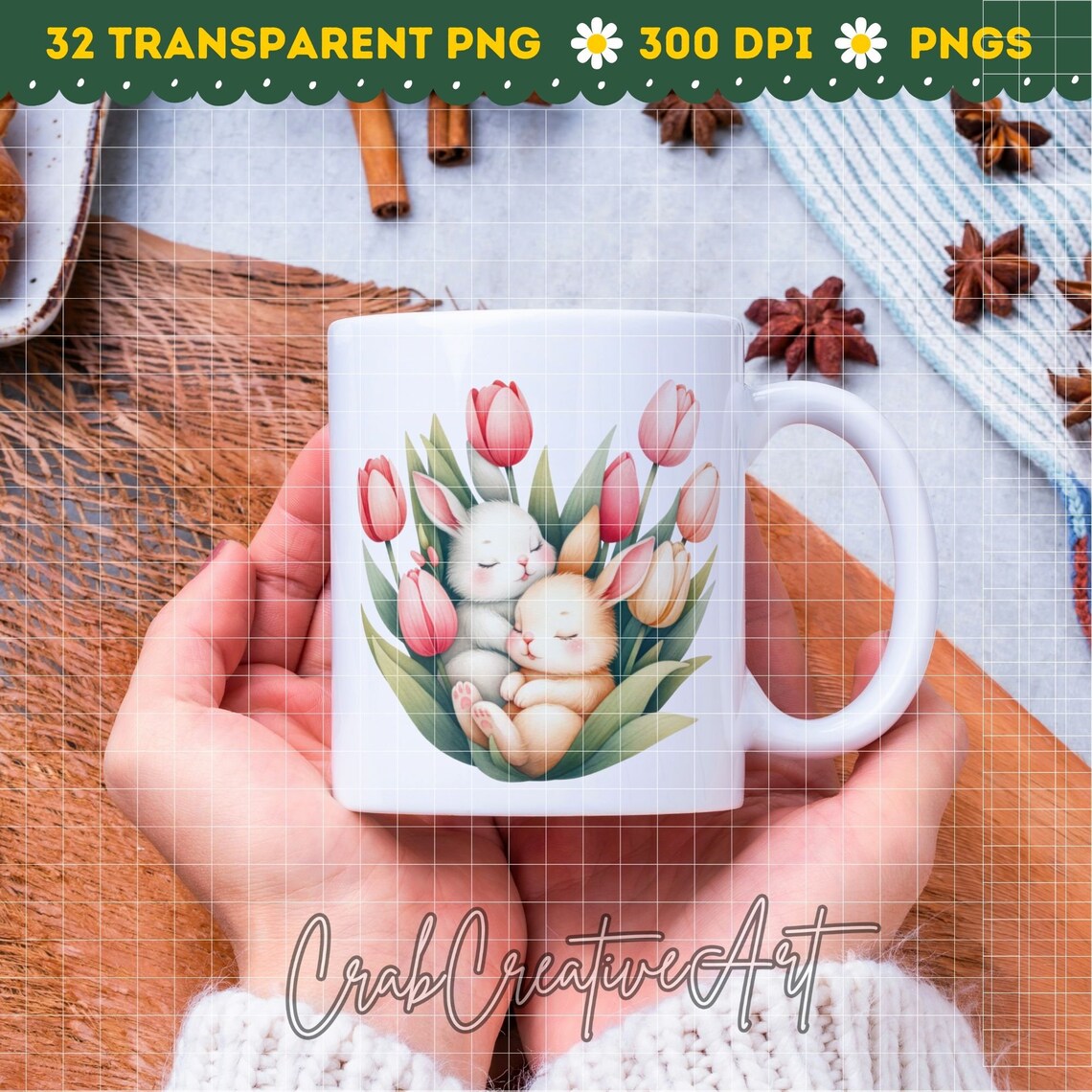 Watercolor Sleeping Bunny Clipart for Nursery Wall Art, Adorable Rabbit ...