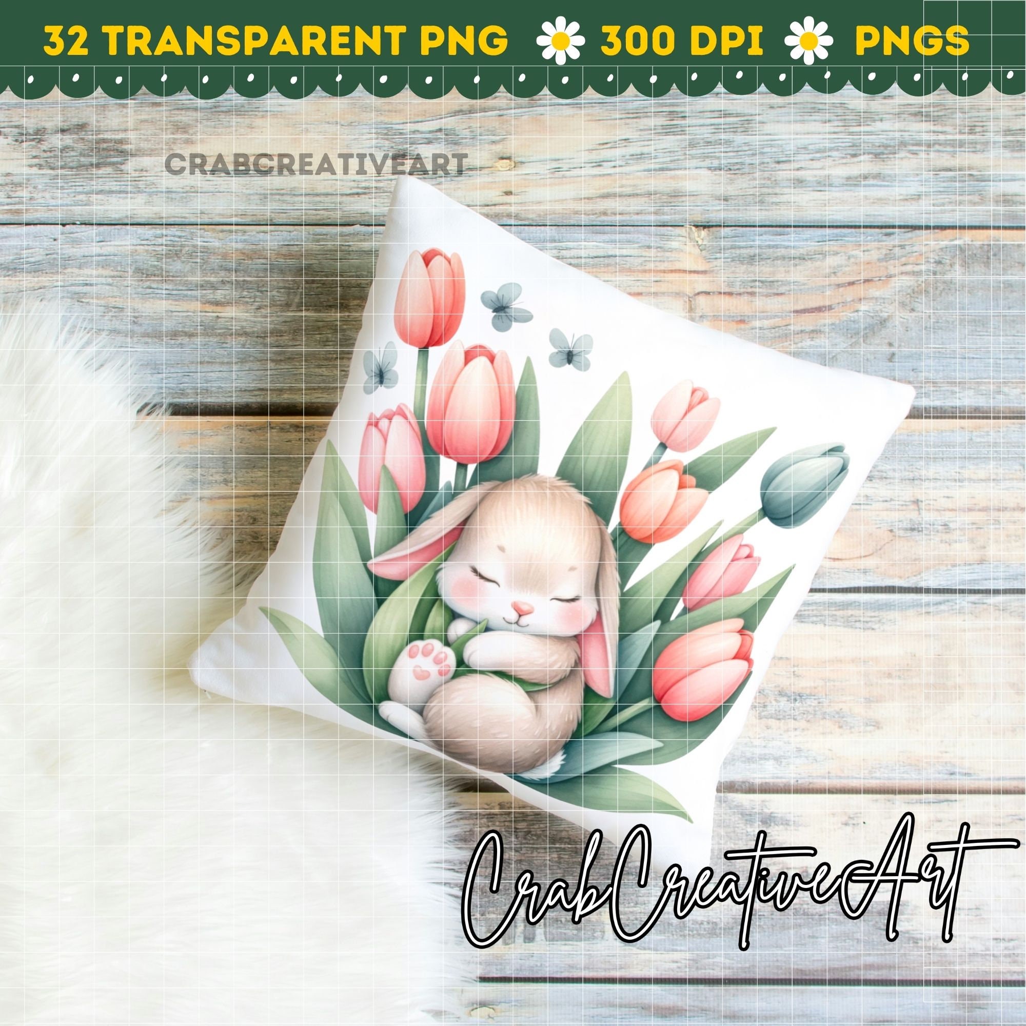 Watercolor Sleeping Bunny Clipart for Nursery Wall Art, Adorable Rabbit ...