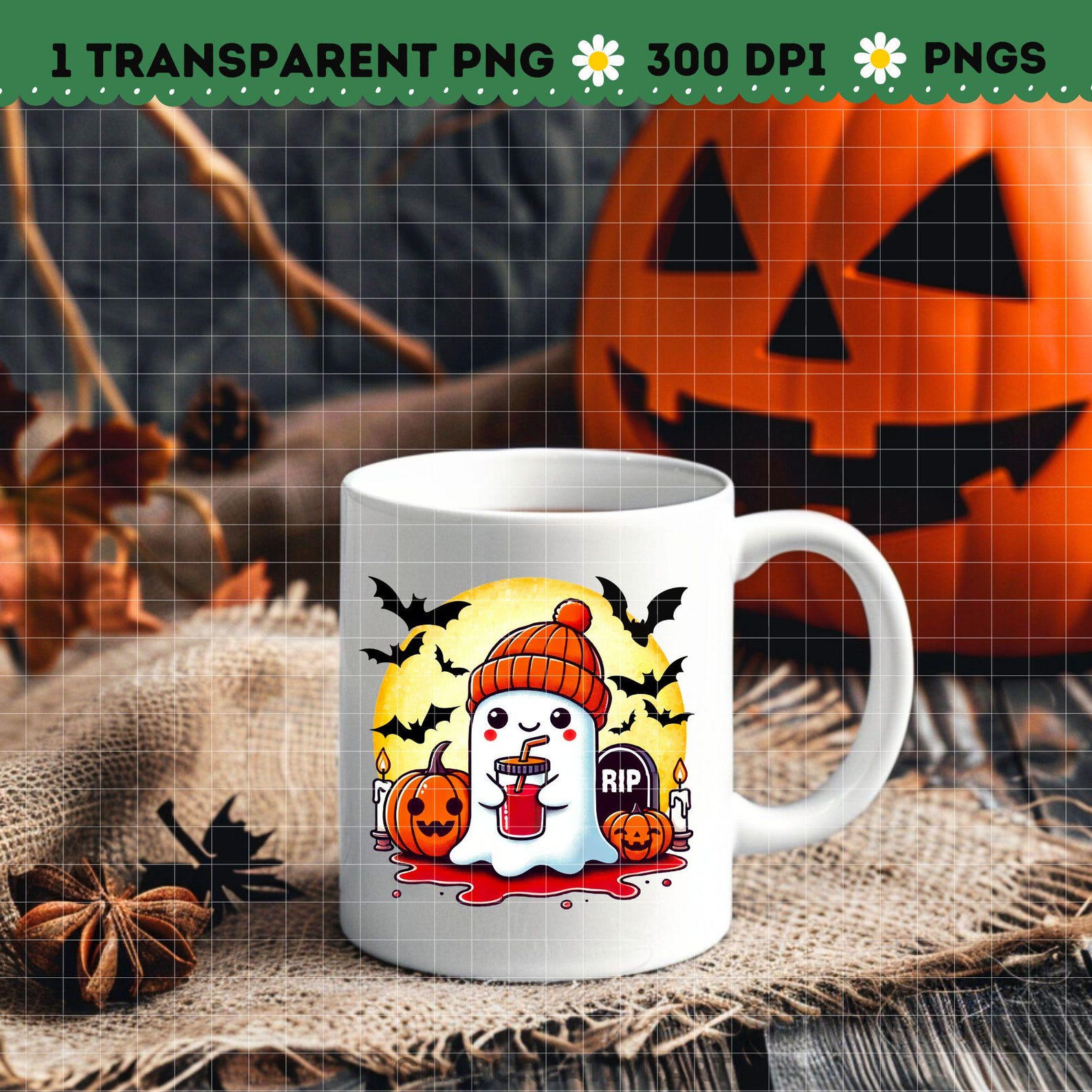 Cute Ghost Blood Sip PNG - Cute Ghost PNG - Halloween Clipart ...