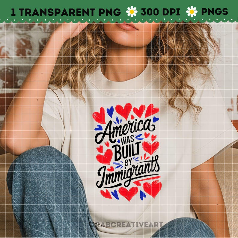 American Was Built by Immigrants Png, Immigrants PNG, American Quotes ...