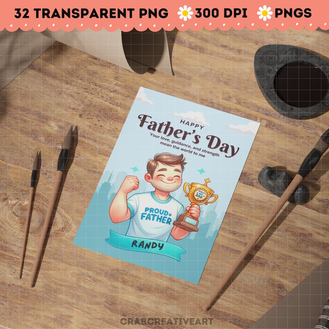 Fathers Day Clipart, Fathers Day, Best Dad Ever, Father PNG, Dad PNG, Father Gift, Gift for Dad ...