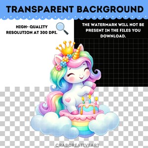 Rainbow Unicorn Clipart, Unicorn PNG, Magic Unicorn PNG, Baby Shower ...