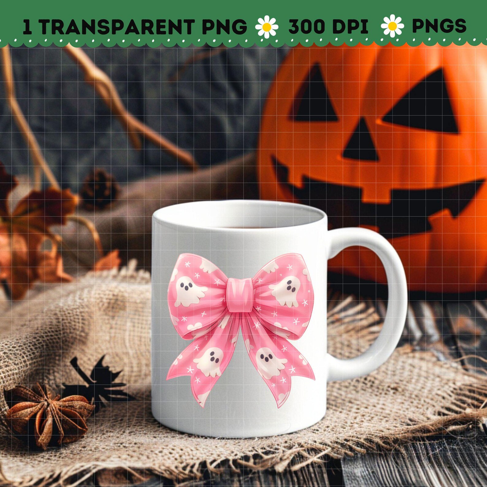 Pink Halloween Coquette Bow PNG for Sublimation - Cute Halloween Pink ...