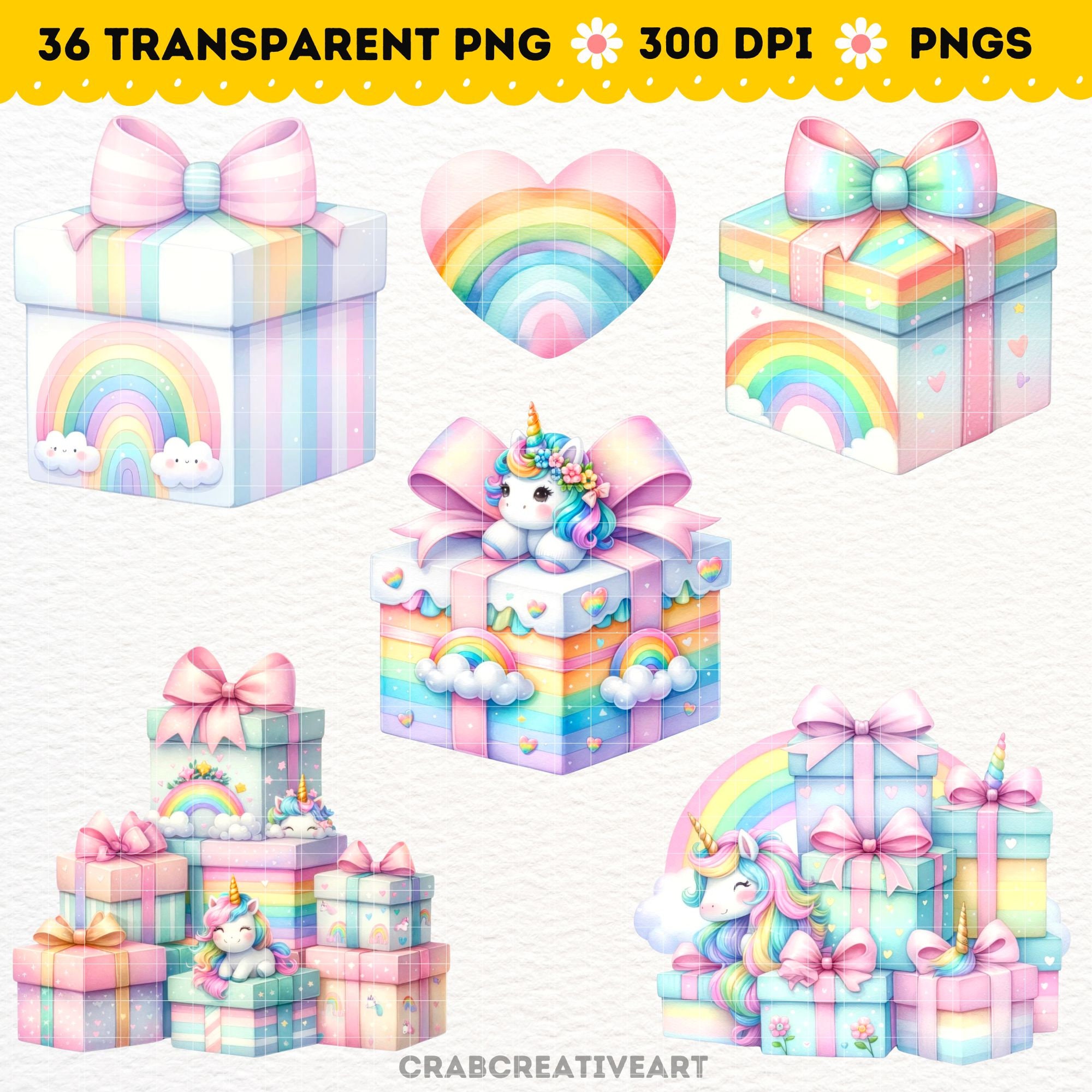 Rainbow Unicorn Clipart, Unicorn PNG, Magic Unicorn PNG, Baby Shower ...