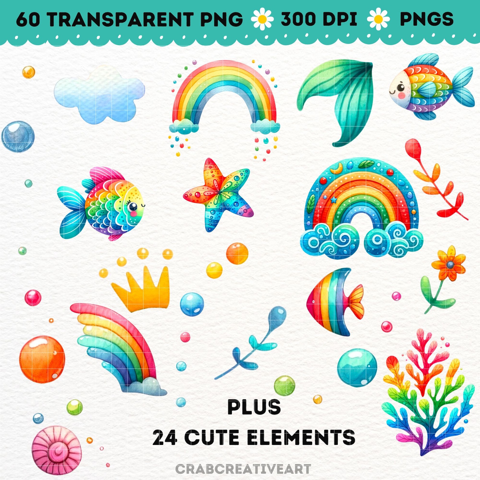 Mermaid Alphabet Clipart - Mermaid PNG - Rainbow Mermaid Clipart ...