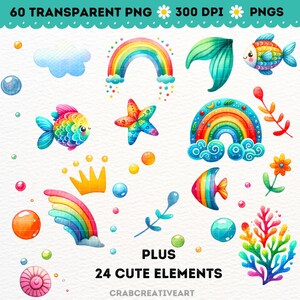 Mermaid Alphabet Clipart - Mermaid PNG - Rainbow Mermaid Clipart ...