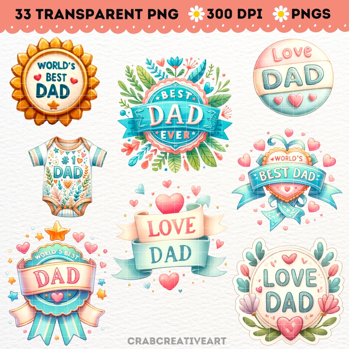 Fathers Day Clipart, Fathers Day, Best Dad Ever, Father PNG, Dad PNG, Father Gift, Gift for Dad ...