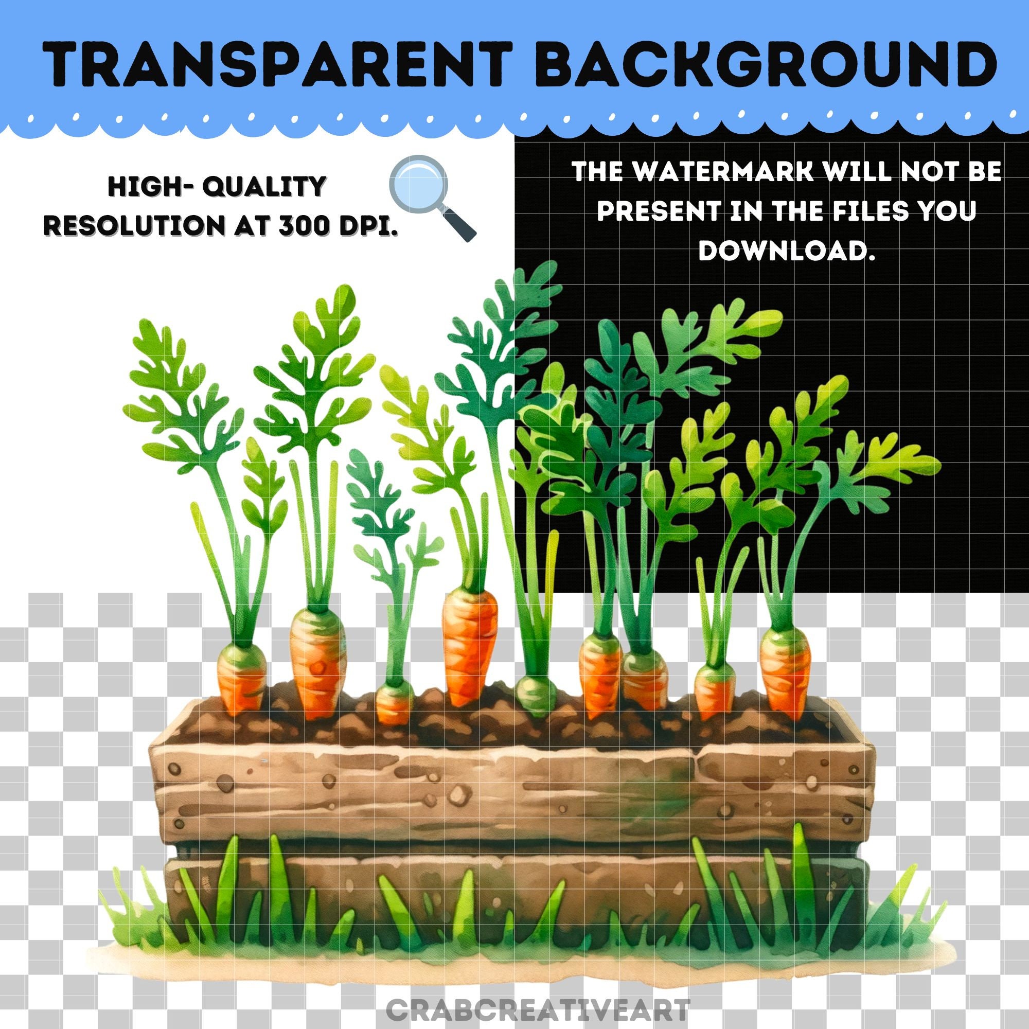 Watercolor Sprout & Grow Clipart - Potted Seedlings Clipart - Seedlings ...