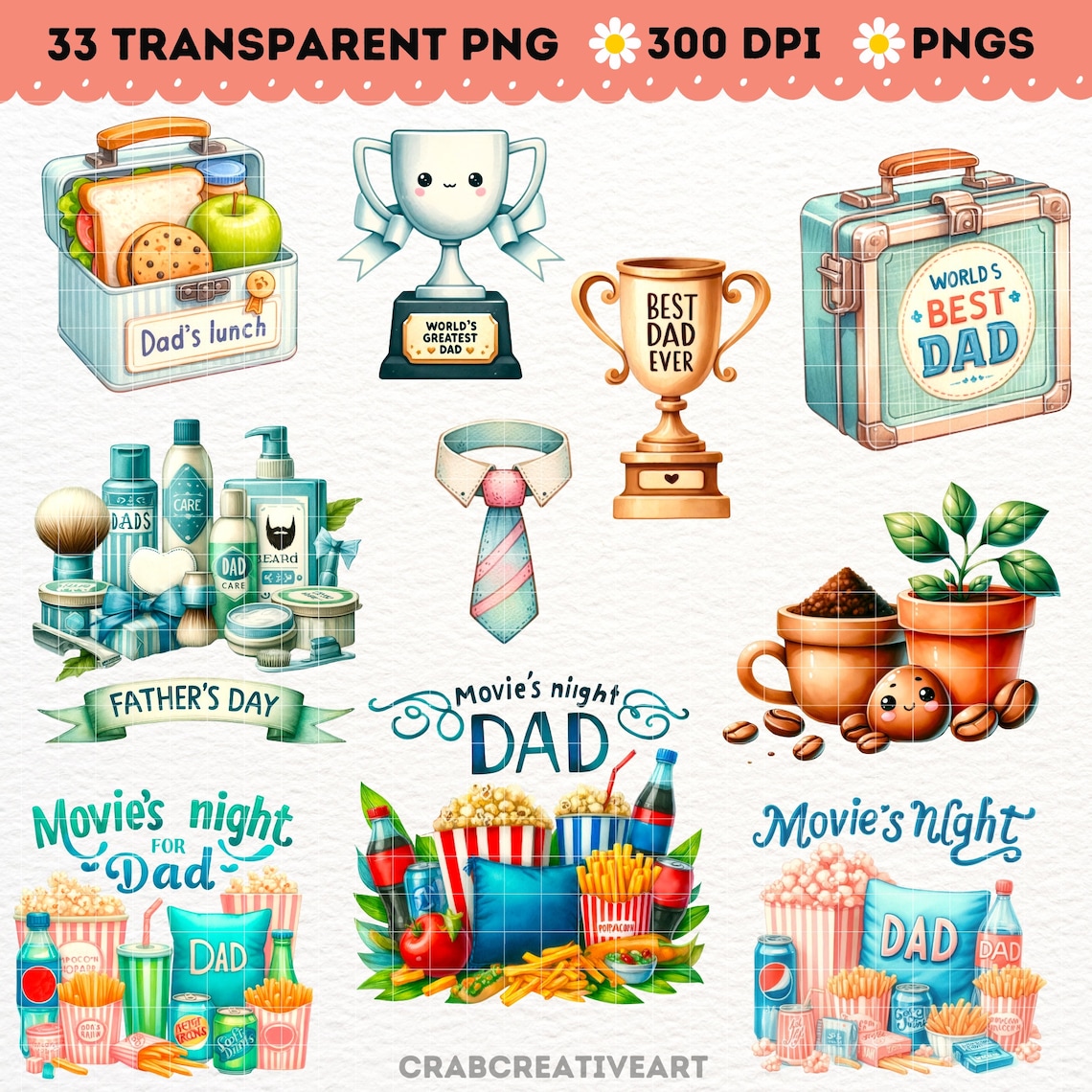 Fathers Day Clipart, Fathers Day, Best Dad Ever, Father PNG, Dad PNG, Father Gift, Gift for Dad ...