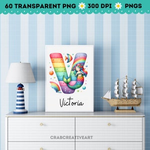 Mermaid Alphabet Clipart - Mermaid PNG - Rainbow Mermaid Clipart ...