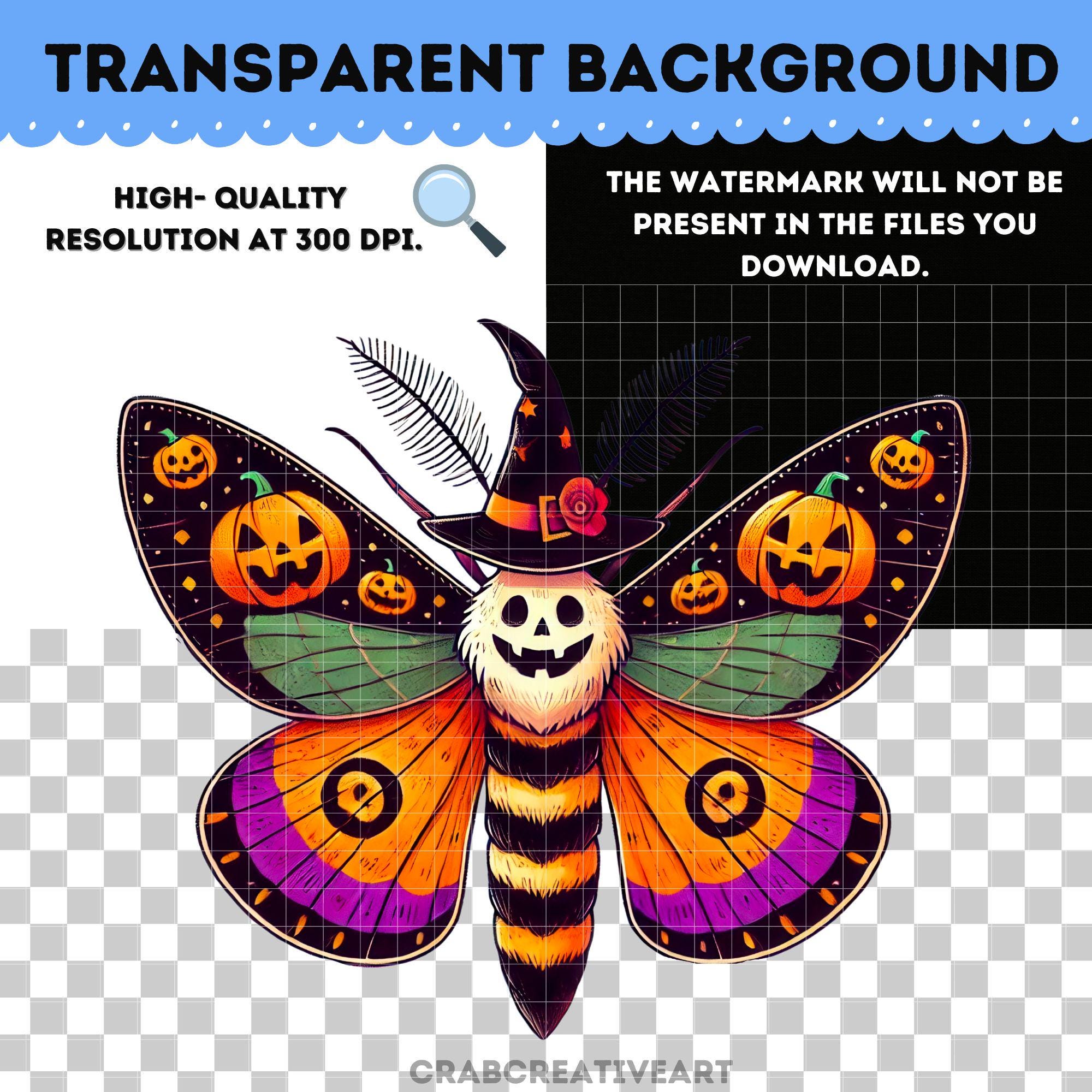 Ghostly Butterfly & MOTH PNG - Monarch Butterfly for Sublimation ...