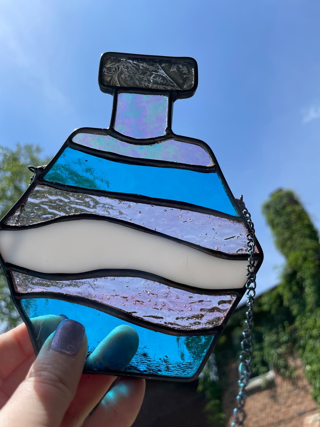 Transgender Gender Magic Potion: Handmade Stained Glass Sun Catcher ...