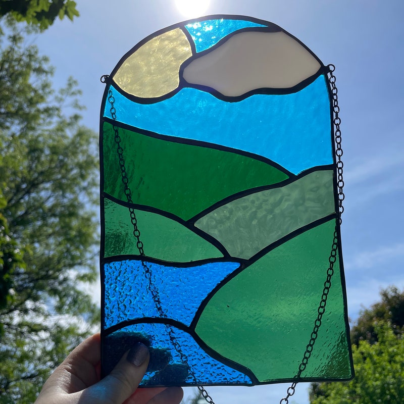 Lake Stain Glass - Etsy