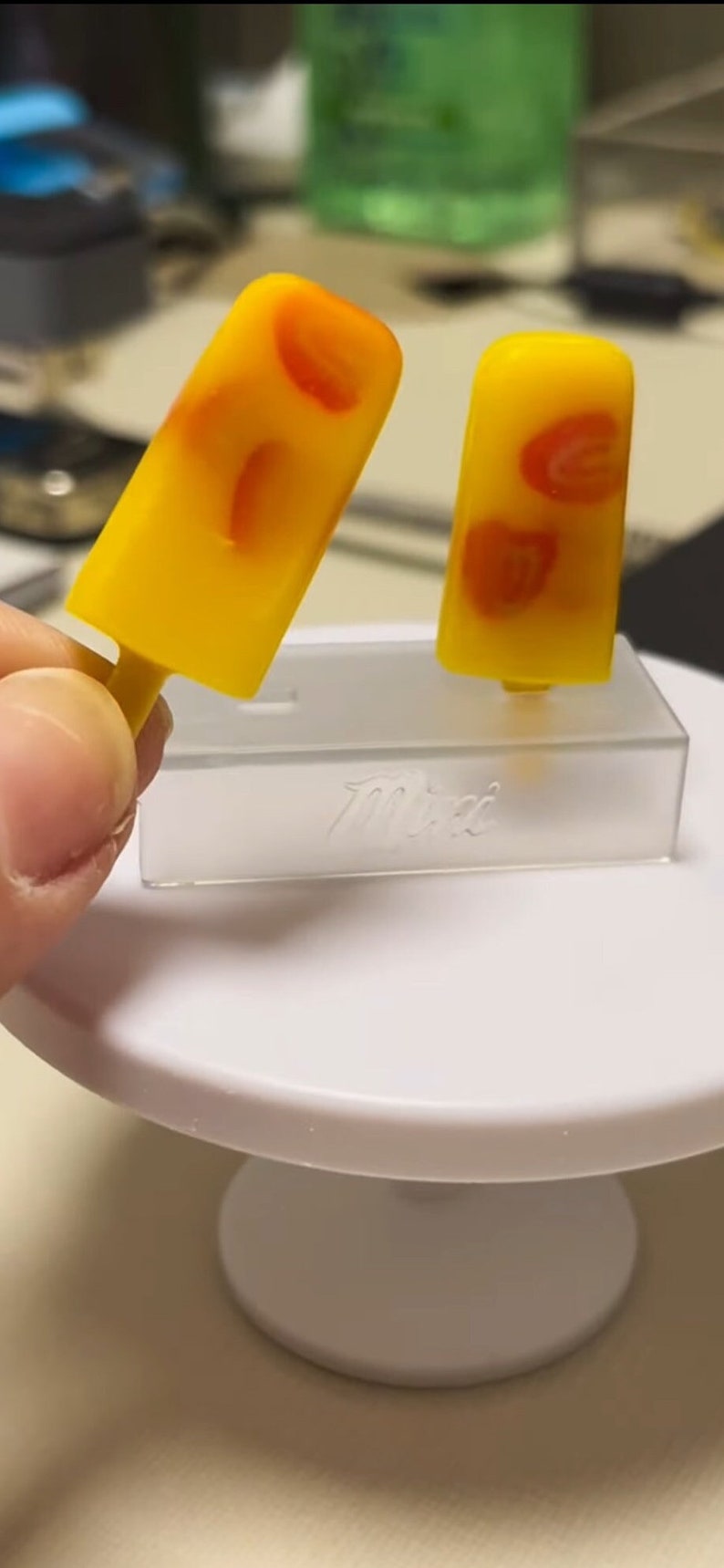 Miniature Popsicles Strawberry Mango Doll Size Tiny Food Small ...