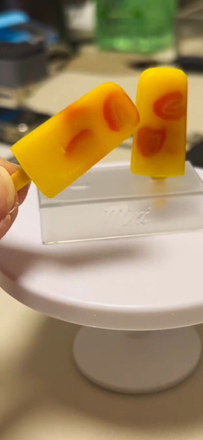 Miniature Popsicles Strawberry Mango Doll Size Tiny Food Small ...