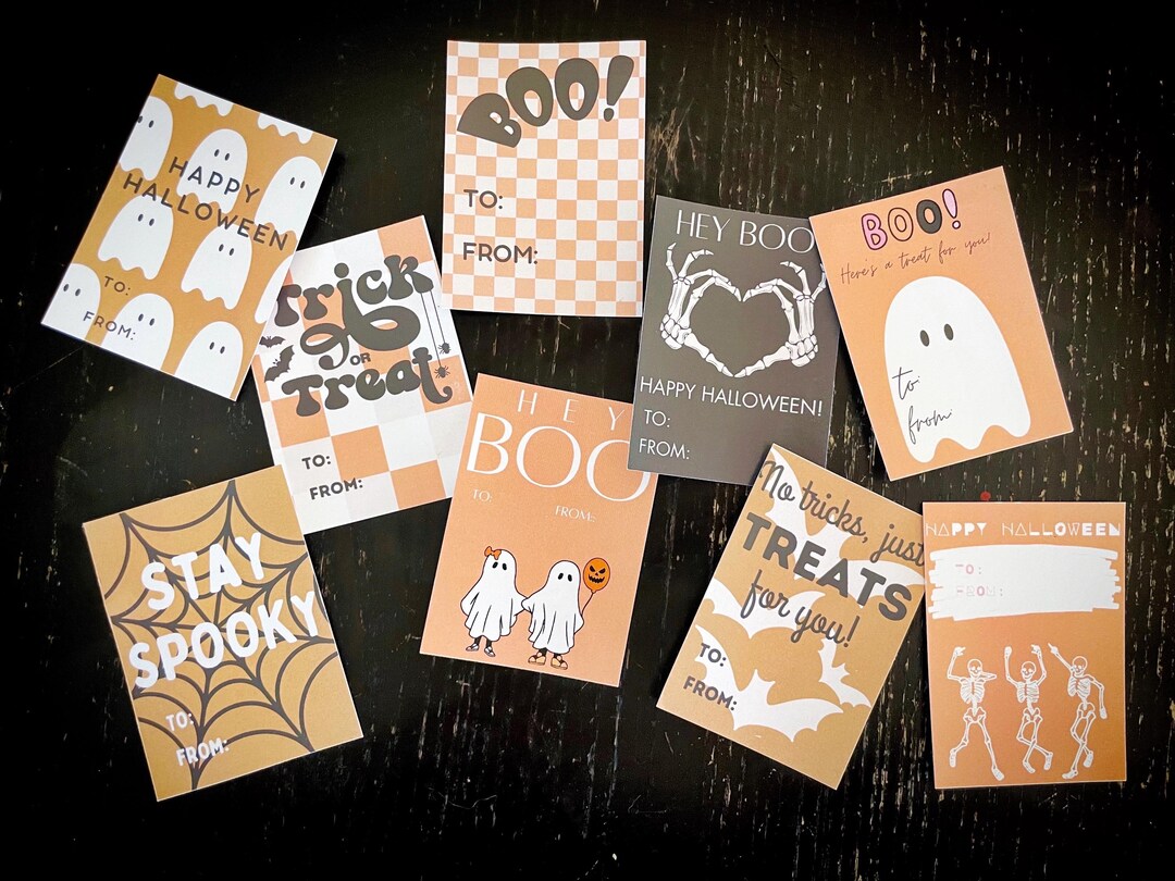 Halloween Printable Boo Tags, Halloween Gift Tags, You've Been Booed ...