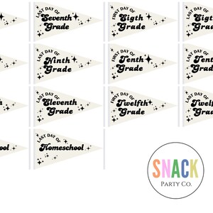 Back to School, Last Day of School Printable Pennant. Preschool-12th ...