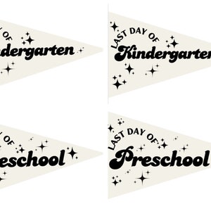 Back to School, Last Day of School Printable Pennant. Preschool-12th ...