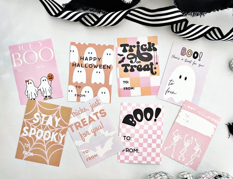 Halloween Printable Boo Tags, Halloween Gift Tags, Halloween Party ...