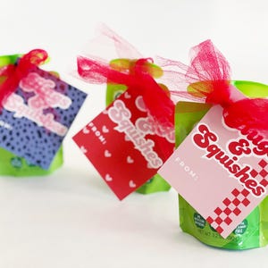 Hugs and Squishes Valentine • Valentine’s Day Tags • School Valentines ...